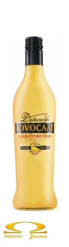 Likier Dalkowski Advocaat Starotoruński 0,5l + szklana miseczka ...